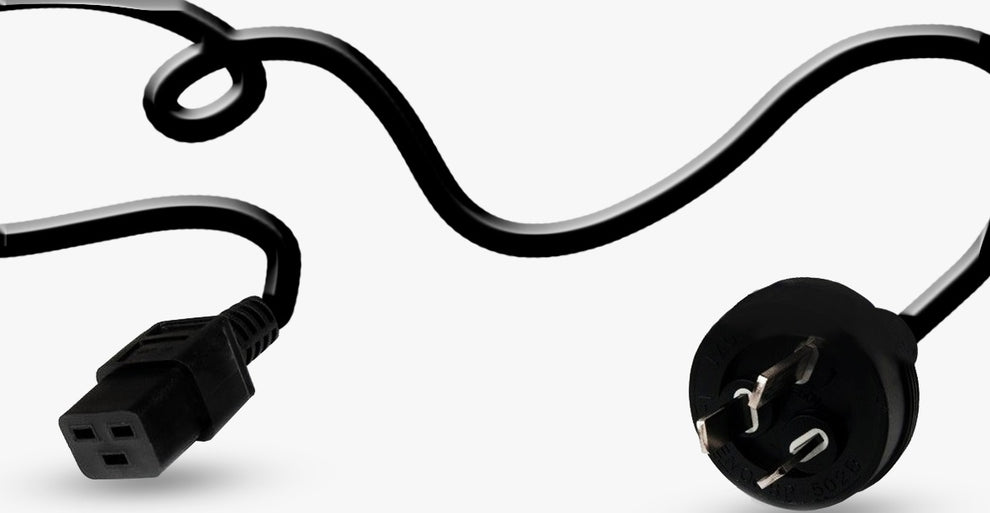 10A AU 3 Pin Male to IEC C19 Female plug in Power Cable – INVENIO 3D